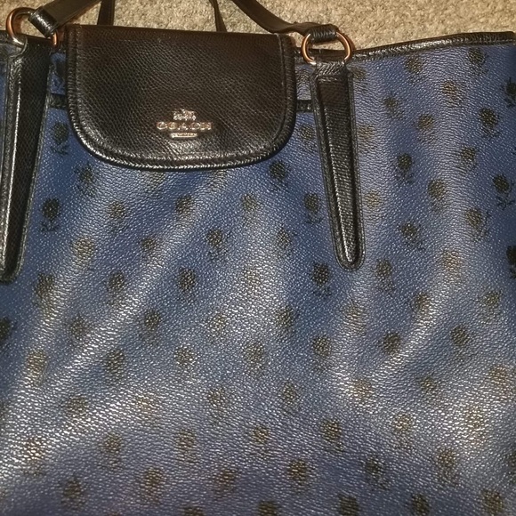 Coach | Bags | Coach Blue Tote | Poshmark